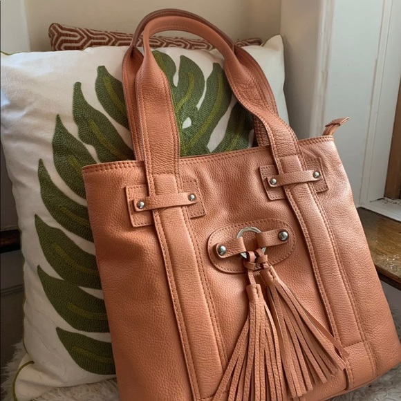 Hadaki | Bags | Hadaki Leather Tassel Tote | Poshmark
